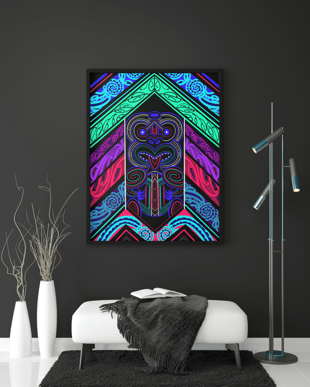 Toi Māori Art Prints: Rongo Depiction by River Jayden | Shop Now ...