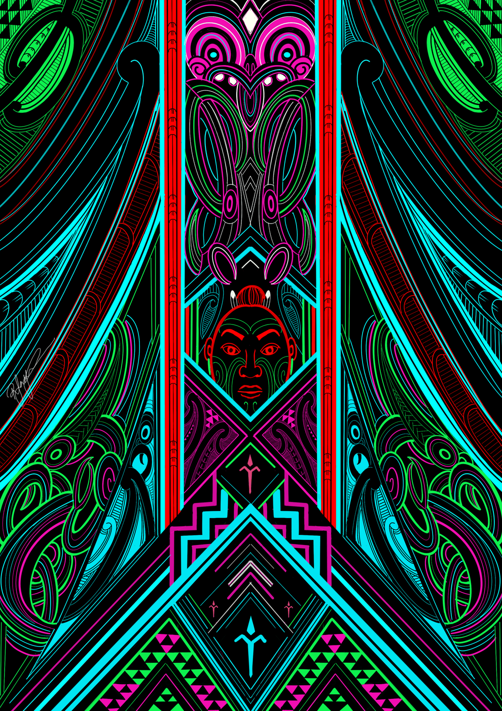 SOLD "Te Ao Mārama" - Limited Edition Signed Print – River Jayden Art